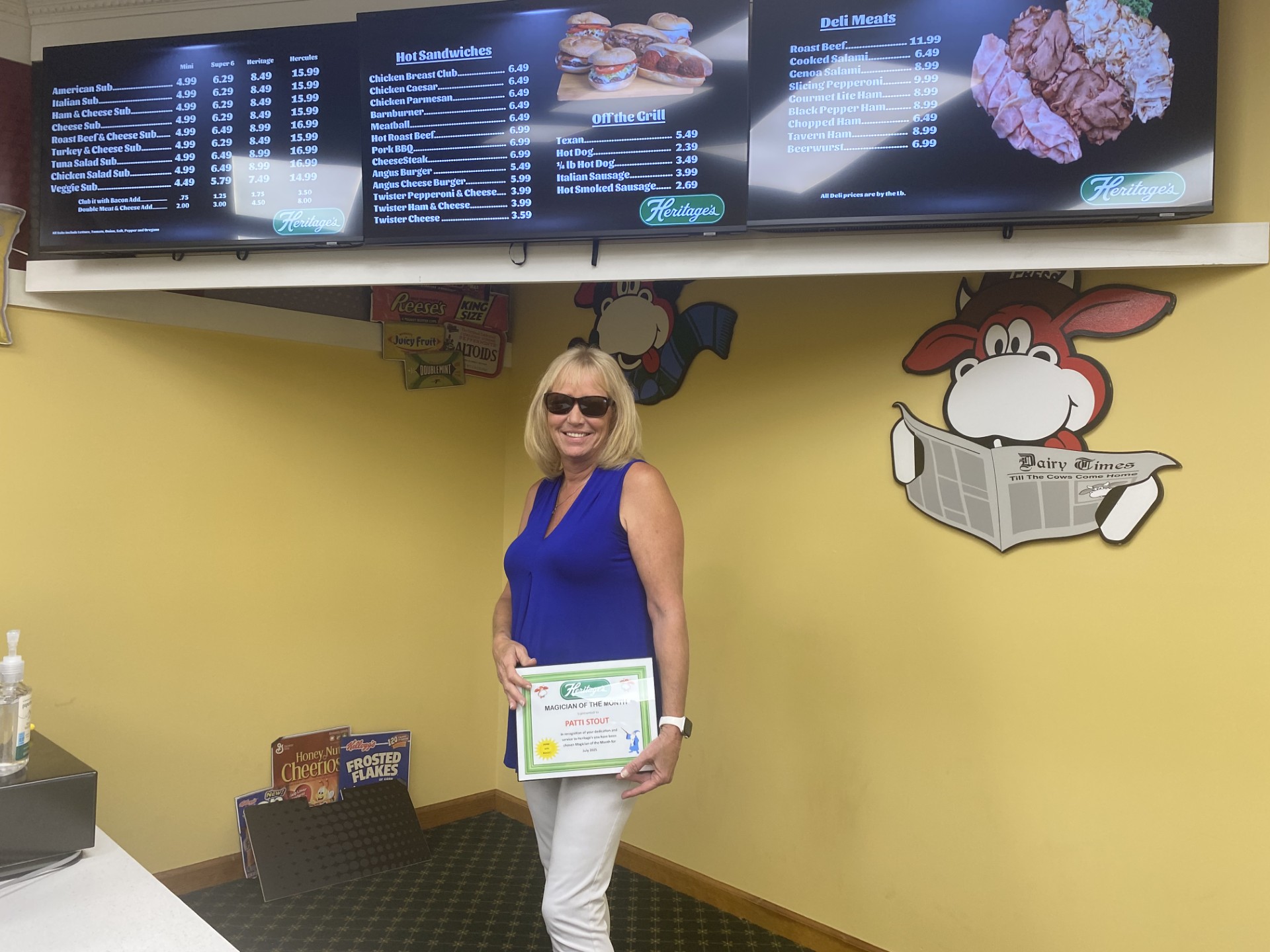 Patti Stout - July 2025 - Magician of the Month - Heritage's Dairy Stores